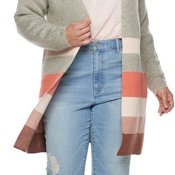 EVRI | Sweaters | Plus Size Evri Open Front Long Cardigan Coat | Poshmark